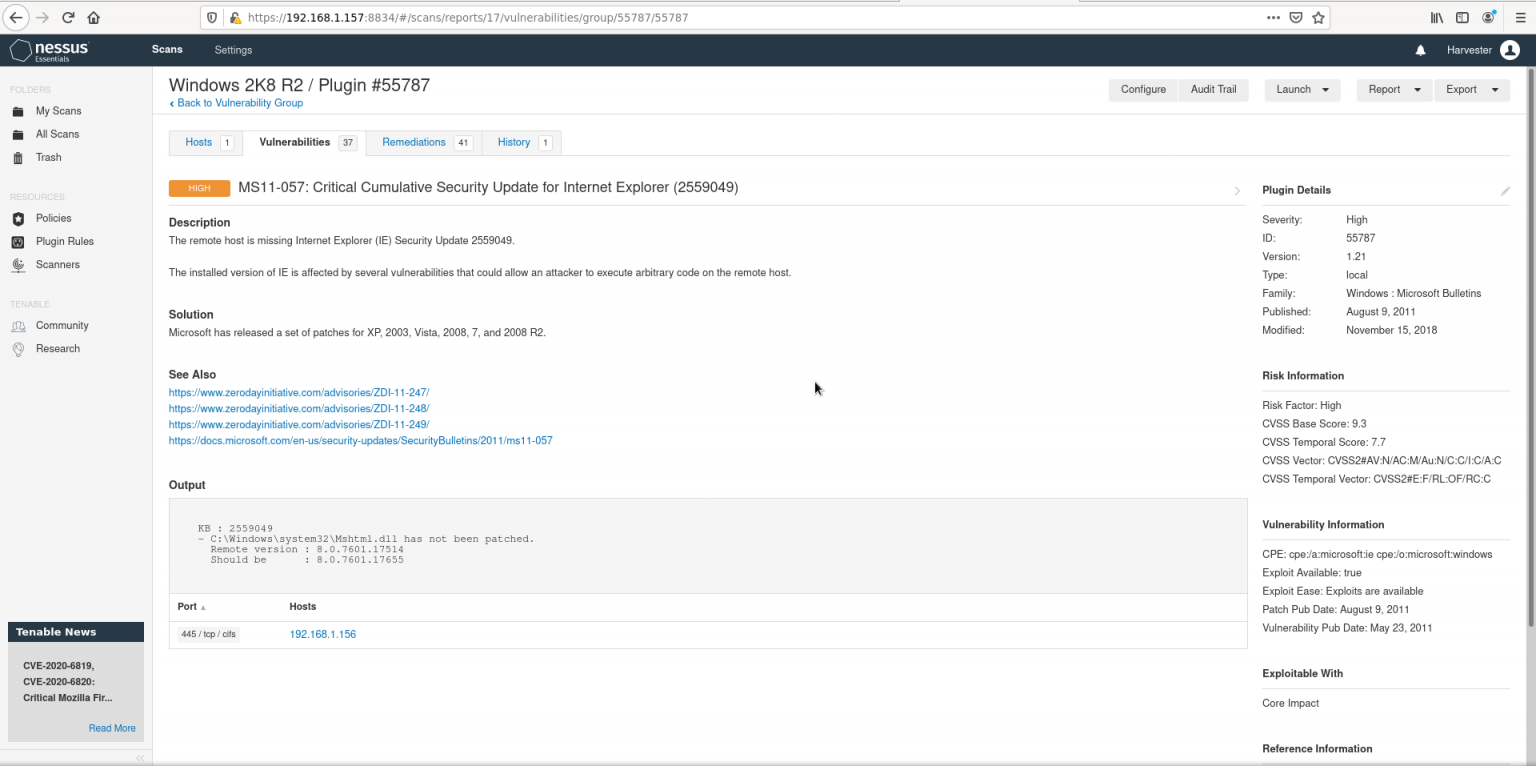How To Work With Nessus Scan Results Admin By Accident 